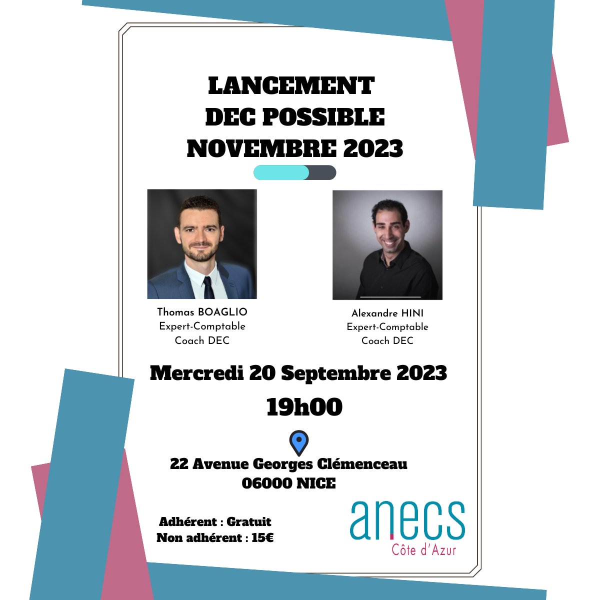 Lancement du DEC Possible : Novembre 2023 - ANECS