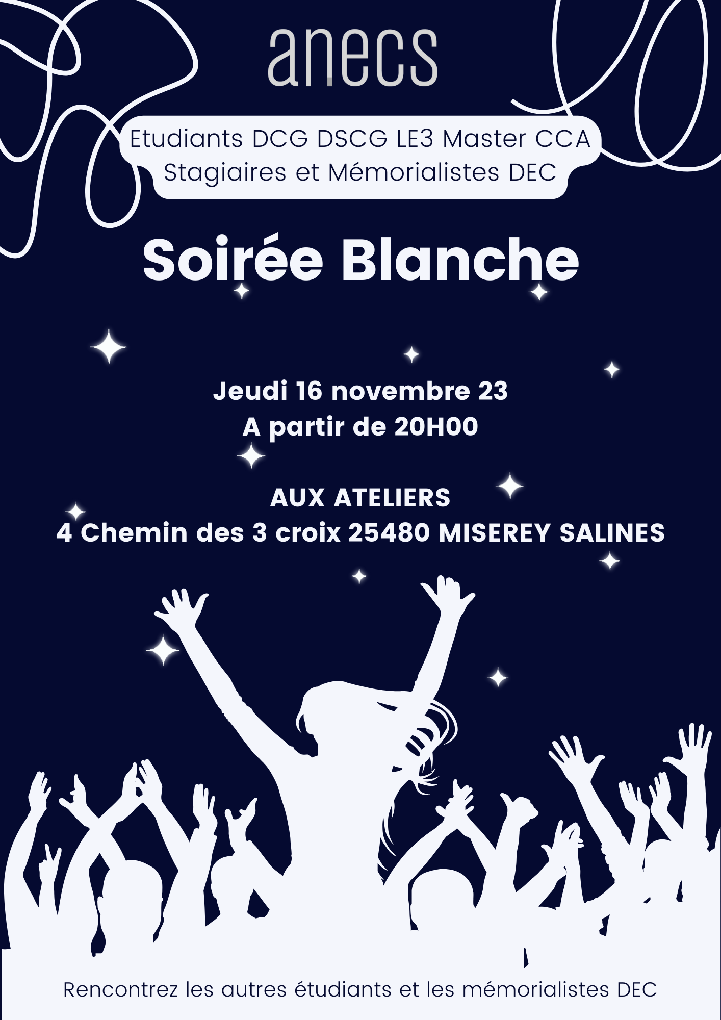 Soirée Etudiante Blanche - ANECS