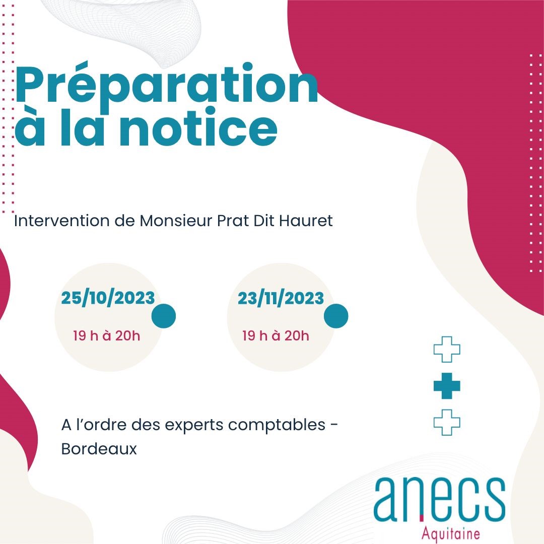 Soirée préparation à la notice avec Christian PRAT DIT HAURET - ANECS