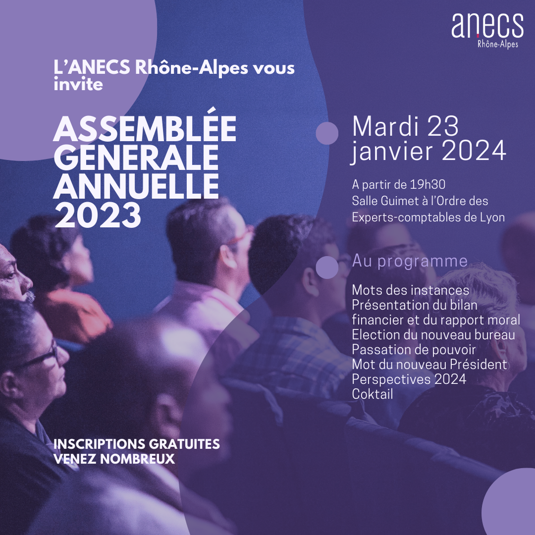 🎉📢 Assemblée Générale Annuelle 2023 📢🎉 - ANECS