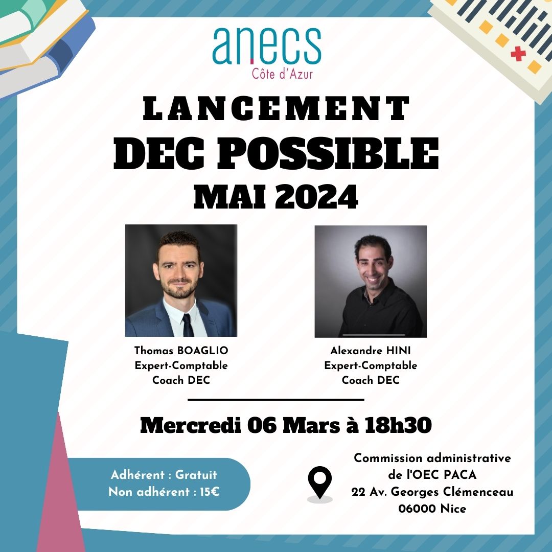 Lancement DEC Possible - Session Mai 2024 - ANECS
