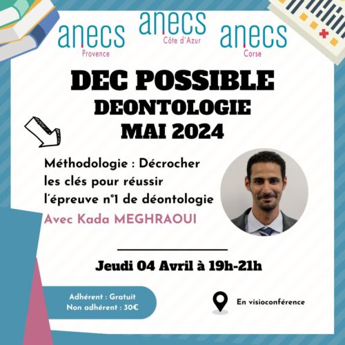 DEC Possible - METHODOLOGIE : Préparation à l'épreuve n°1 du DEC - ANECS
