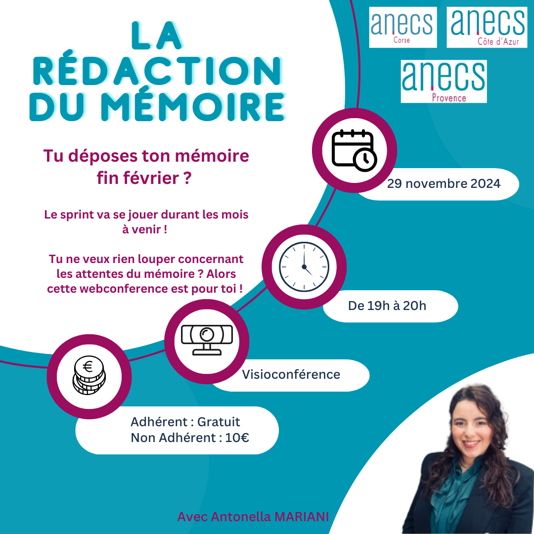 La rédaction du mémoire du DEC - ANECS
