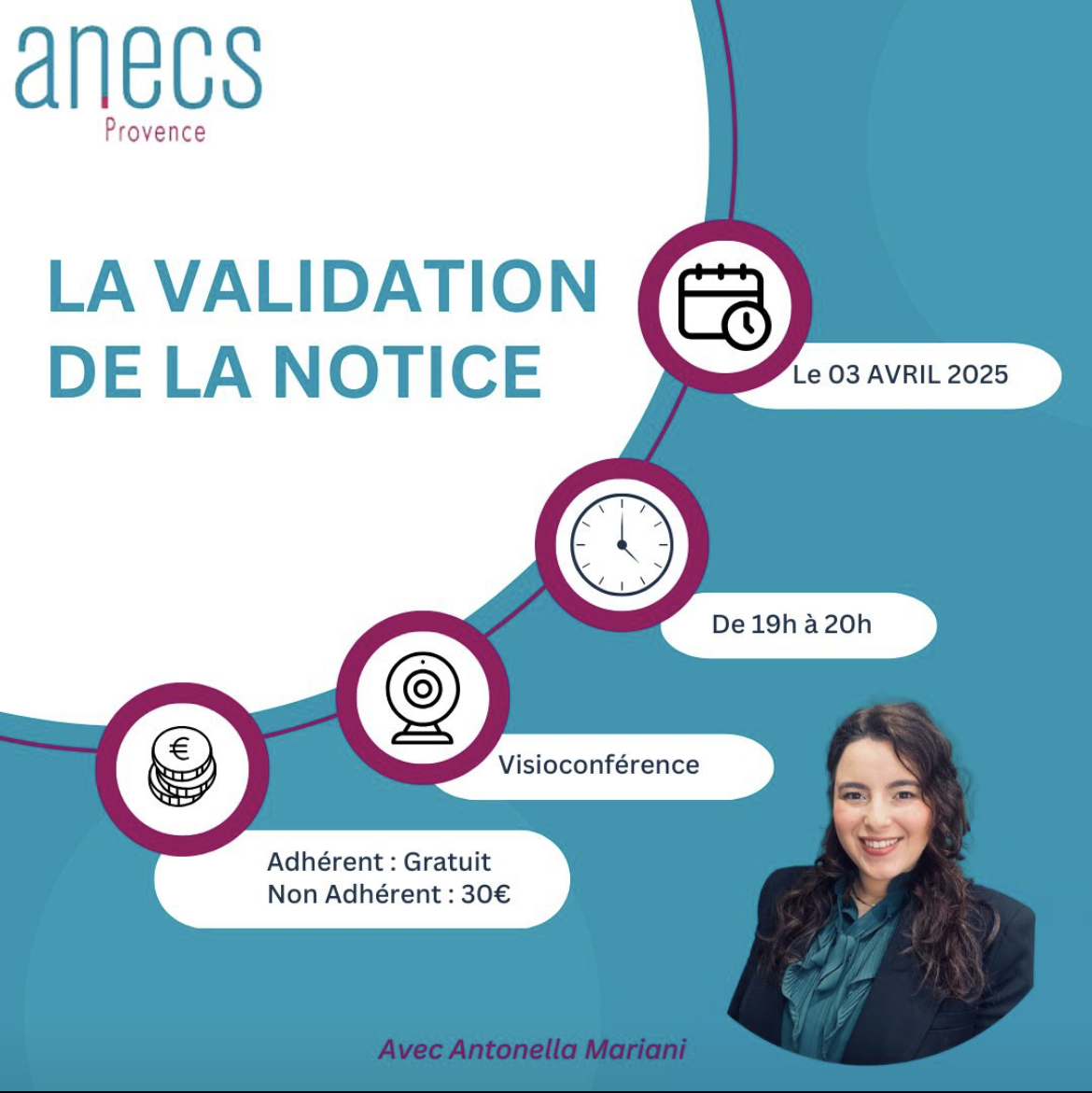 Validation de la notice - ANECS