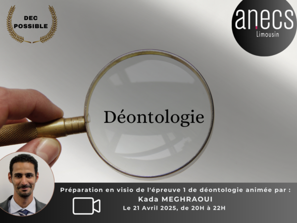 DEC Possible : révision de la déontologie avec Kada (en visio) - ANECS