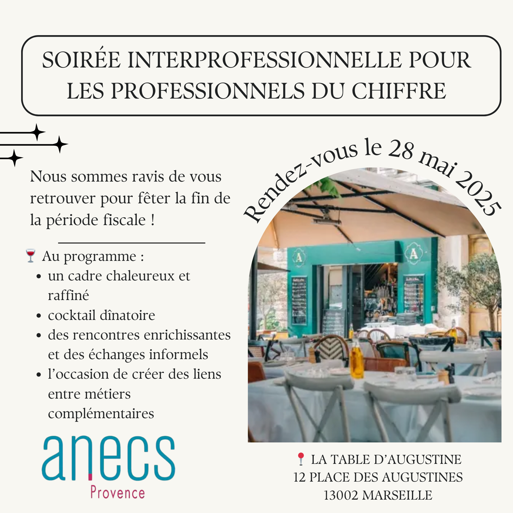 Afterwork interprofessionnel – Chiffre & Droit - ANECS